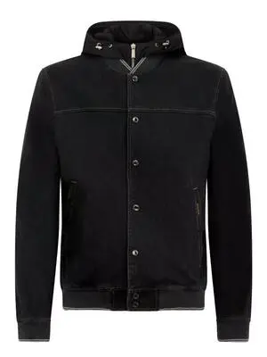 MOORER Darren Hooded Jacket - Black
