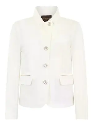 MOORER Buttoned Jacket - White