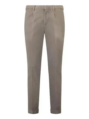 MOORER Cuffed Trousers - Grey