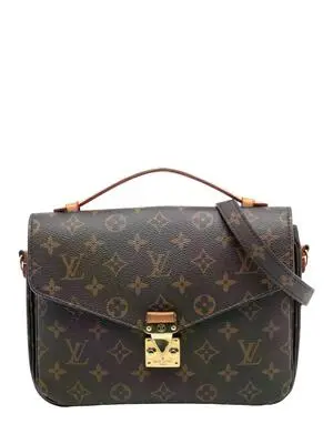 LOUIS VUITTON 2020 Monogram Pochette Metis Satchel - Brown