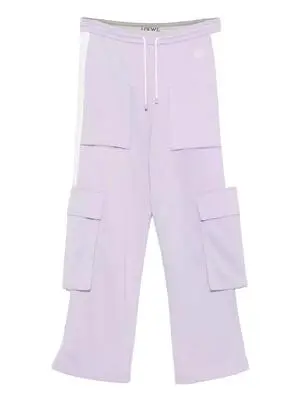 Loewe Logo-embroidery Track Pants - Purple
