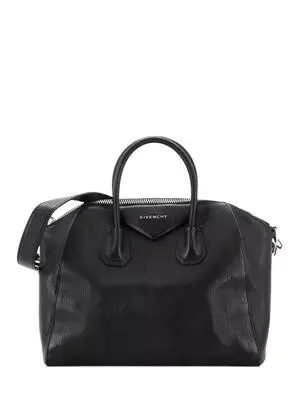 Givenchy Antigona Leather Medium Satchel - Black