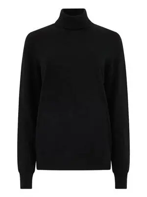 MOORER Long Sleeve Turtleneck Sweater - Black