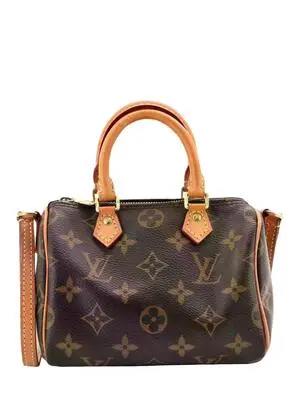LOUIS VUITTON Speedy Bandouliere Nano Crossbody Bag Monogram Canvas - Brown