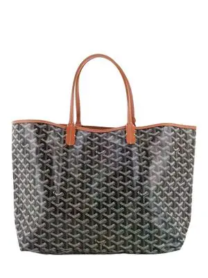 Goyard Saint Louis Coated Canvas PM Tote Bag Brown
