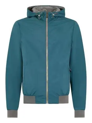 MOORER Dennys Hooded Jacket - Blue