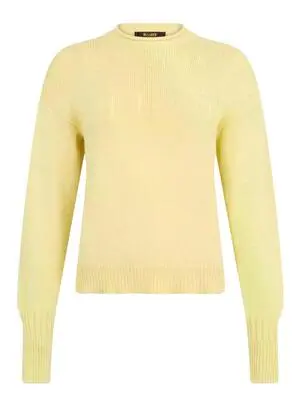 MOORER Abbey Crew-neck Sweater - Yellow