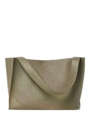 STUDIO NICHOLSON Studio Nicholson Doublet Grained Leather Shoulder Bag