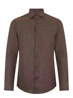 MOORER Romanys Buttoned Shirt - Brown