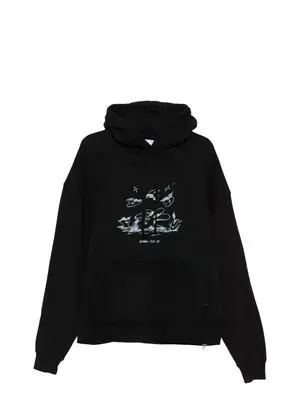 BONSAI Graphic-print Hoodie - Black