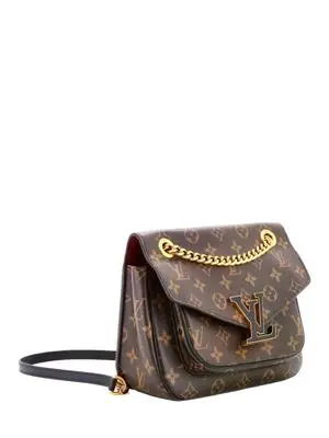 LOUIS VUITTON Passy Monogram Canvas Crossbody Bag - Brown