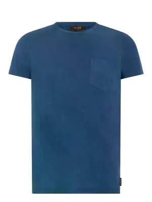 MOORER Bruzio-jch Chest-pocket T-shirt - Blue
