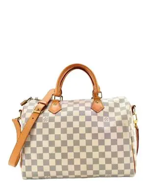 LOUIS VUITTON Speedy Bandouliere Damier 30 - White