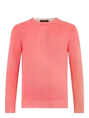 MOORER Cornelius Crew-neck Sweater - Pink