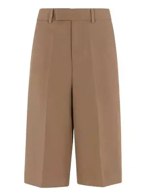 Federica Tosi Button Shorts - Neutrals