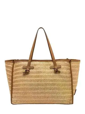 GIANNI CHIARINI Marcella Knotted-handle Tote - Neutrals
