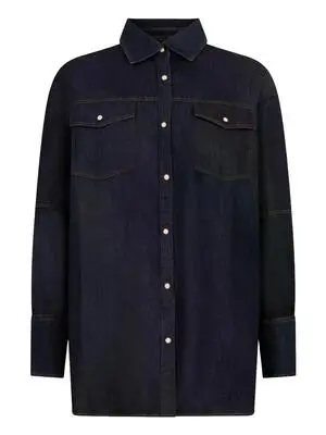MOORER Flap-Pocket Denim Jacket