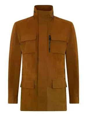 MOORER Jacket With Pockets - Brown