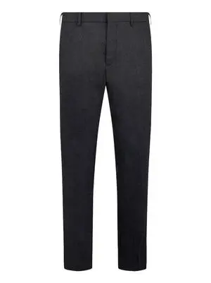 MOORER Belt-Loops Trousers Grey