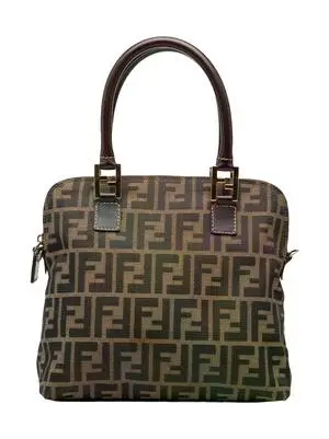 Fendi Zucca Canvas Satchel 20th Century - Brown
