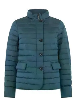 MOORER Button Padded Jacket - Blue