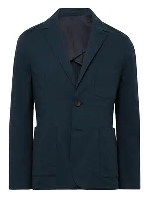 Mr P. Cotton-blend Seersucker Suit Jacket - Midnight Blue