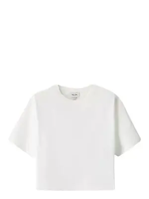 ME+EM Relaxed Crop Tee - Fresh White