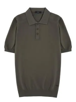 FAY Cotton Polo - Military Green