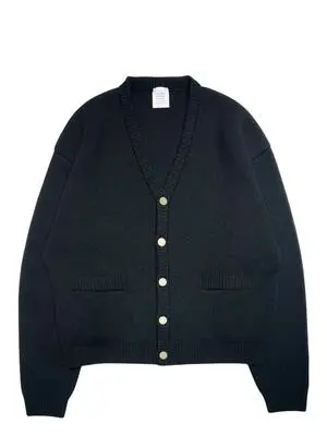 Vetements Leather Crosses Cardigan - Black