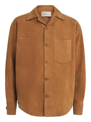 Ami Suede Overshirt - Brown