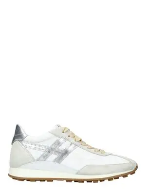 Hogan H669 Allacciato Leather Sneakers - Silver
