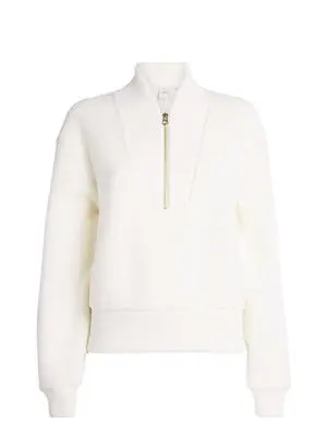 Varley Fleece Mumford Half-zip Sweatshirt - Ivory