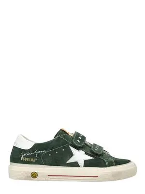GOLDEN GOOSE May Suede Sneakers - Green