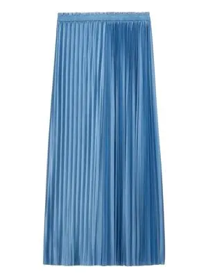 Max & Co. Jersey Pleated Maxi Skirt - Blue