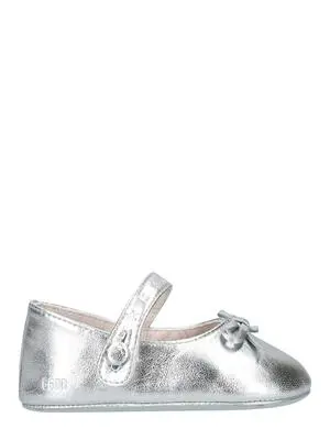 GOLDEN GOOSE Sofi Leather Ballet Flats - Silver