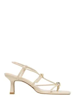 DOLCEVITA Mylee Strappy Heels - Creme Leather