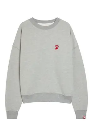 CHERRY LOS ANGELES Logo-embroidered Cotton Sweatshirt - Grey