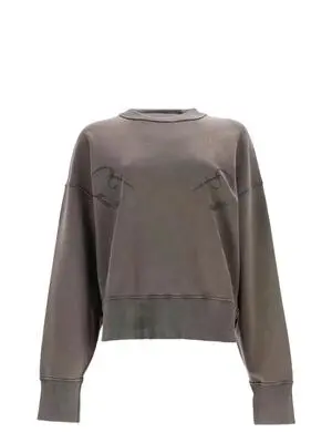 Jean Paul Gaultier Long-sleeve Embroidered Sweatshirt - Grey