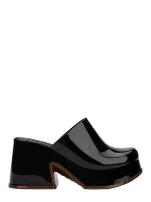 Melissa Mia Platform Mules - Black