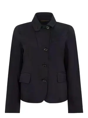 MOORER Button-front Jacket - Black