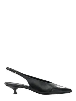 AeydĒ Camila Slingback Kitten Heel Pumps - Black