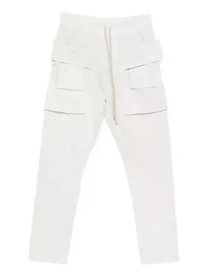 Rick Owens Drawstring Cotton Trousers - White