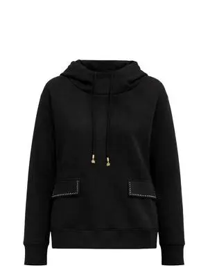 Karl Lagerfeld Studded Hoodie - Black