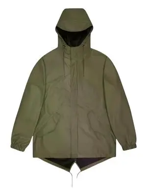 Rains Fishtail Hooded Coat - Green