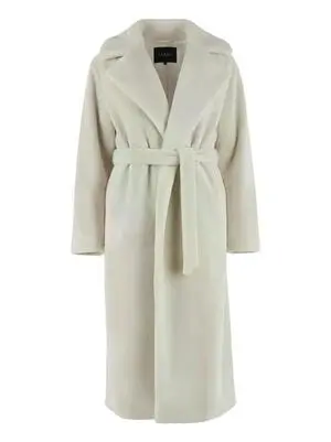 Eleventy Belted Coat - Neutrals