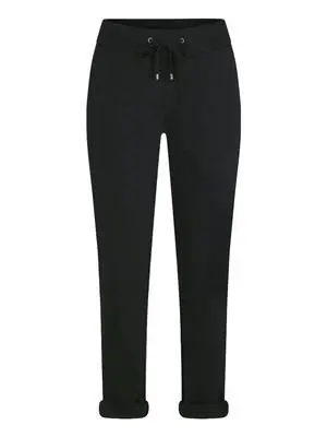 JUVIA Turn-up Track Pants - Black