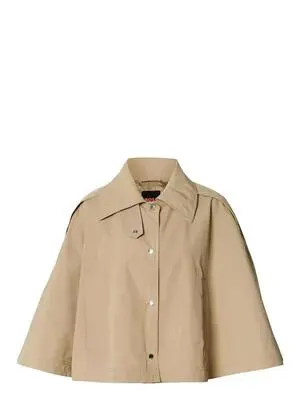 BOSS Buttoned Cape - Neutrals