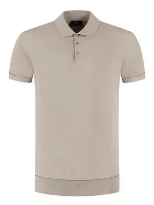 Brioni Short-sleeve Polo Shirt Neutrals