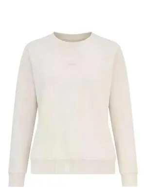 BOSS Embroidered Crew Neck Sweater - Neutrals