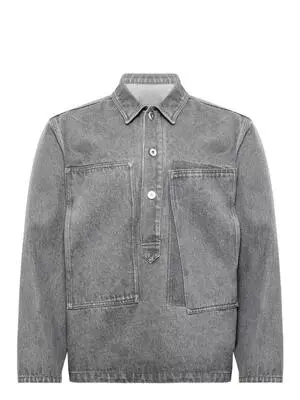 JW Anderson Pocket Denim Polo Shirt - Grey